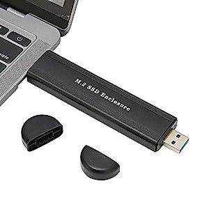 Laihua M.2 SSD Enclosure Plug and Play Tool Free 10Gbps M.2 NVME NGFF SSD Enclosure Adapter for Tablet for Desktop Black
