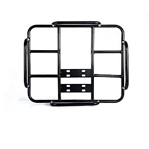 Food Delivery Box Rack Rear Grille,Electric Bicycle Delivery Box Rack Rear Grille 80kg Loading Seamless Steel Tube Universal for Motorcycle(Guardrail (inner diameter 45/35))