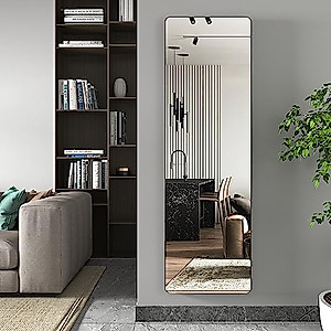 LVZORY Wall Mounted Mirror Full Length,47" x 14" Over The Door Mirror,Hanging Mirror Full Body Mirror,Vanity Makeup Dressing Mirror