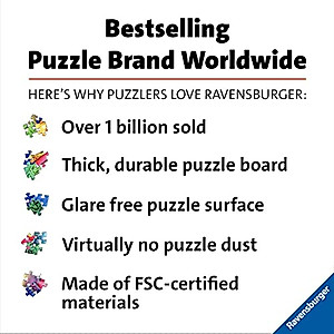 Ravensburger Dream Library - 500 Piece Jigsaw Puzzle for Adults | Softclick Technology Large Format Pieces | Unique & Vibrant Artwork | FSC Certified