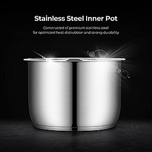 Cuckoo CMC-ZSN601F 8-in-1 Electric Pressure Cooker, Slow Cooker, Sauté, Steamer, Warmer, Sous Vide, 20 Menu Options, Stainless Steel Inner Pot, 6 QT, Black