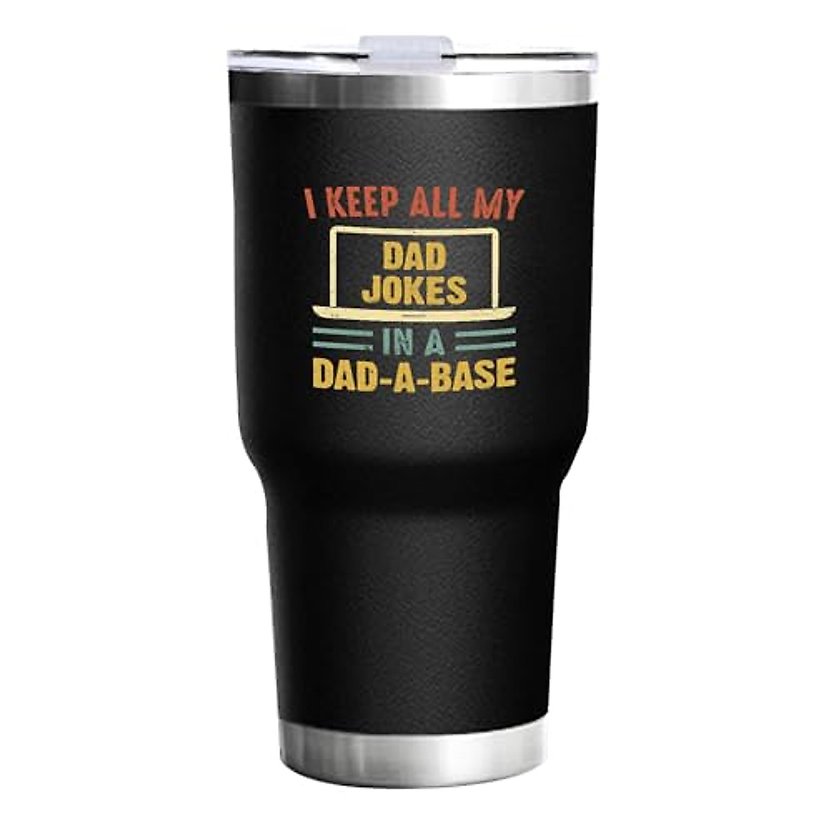 Vintage I Keep All My Dads Jokes In A Dads A Base Fathers Day Tumblers For Gym