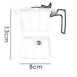 Coffee Makers Espresso Machine (2 Cups) Clear Top, Double Valve Moka Pot, Hand Brewed Coffee Pot, Coffee Percolator (Color : Purple, Size : 90ML)