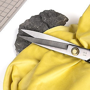 KEARING 12 Inch Heavy Duty Fabric Scissors, Professional Tailor Shears for Precision Cutting of Leather, Denim, and Multi-Layer Fabrics for Sewing, Dressmaking, Cutting - 1 lb - Right-Handed