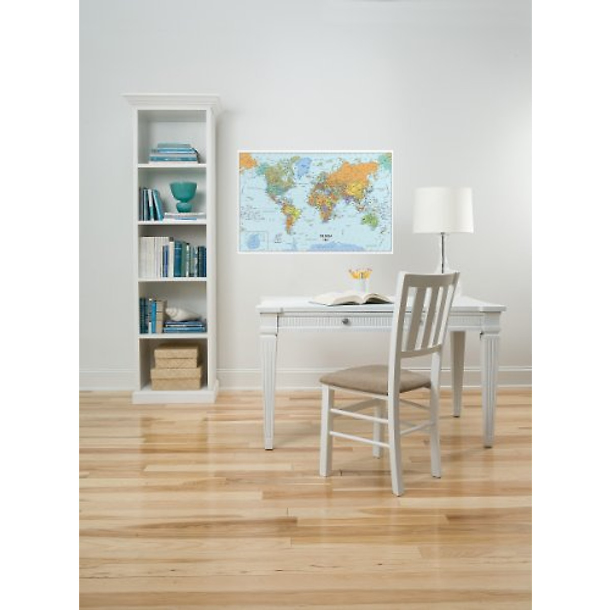 WallPops WPE99074 World Dry Erase Map, Multicolor