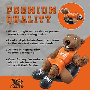 Rubber Tubbers Oregon State Beavers (Benny Beaver) Collegiate Bathtub Toys - Officially Licensed NCAA Team Mascots, Authentic Sports Memorabilia, Novelty Rubber Ducks (Oregon State University)