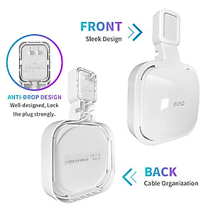3Pack Wall Mount Holder for eero Pro 6e/Pro 6 Mesh Wi-Fi System,Outlet Wall Mount Stand Bracket for eero Pro 6e tri-Band Mesh,Wall Bracket for eero Pro 6 Extender Router Wire Organizer[Upgraded]