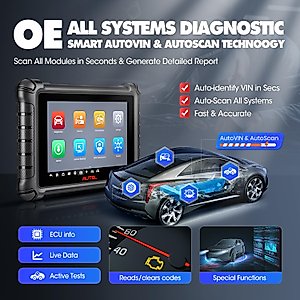Autel MaxiCheck MX900: Same as MK900, 2024 Bidirectional Scan Tool, 3000+ Active Test, Up of MK808BT MK808S MX808S MS906, 40+ Reset, CAN-FD/DoIP, Scan VIN/License