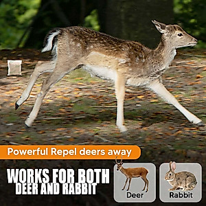 FANDISES Deer Repellent, Rabbit Repellent Outdoor, Deer and Rabbit Repellent for Plants, Powerful Rabbit Repellent for Garden, Deer Deterrent for Garden, Deer Away, Rabbit Deterrent for Yard - 10P