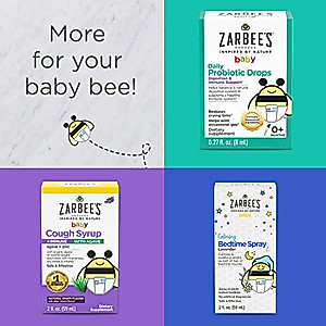 Zarbee's Vitamin D Drops for Infants, 400IU (10mcg) Baby & Toddler Liquid Supplement, Newborn & Up, Dropper Syringe Included, 0.47 Fl Oz