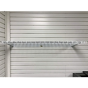 GarageTek 48" Heavy Duty Garage Shelving | Steel Shelf for Garage | Portable Utility Shelf Heavy Duty - Wire Shelving Rack, Mounts on TekPanel, TekTrak and Most Garage Storage Slat Walls