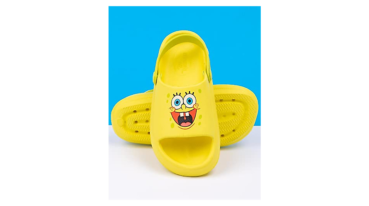 Kids SpongeBob Sliders - Fun Yellow Sandals for Summer