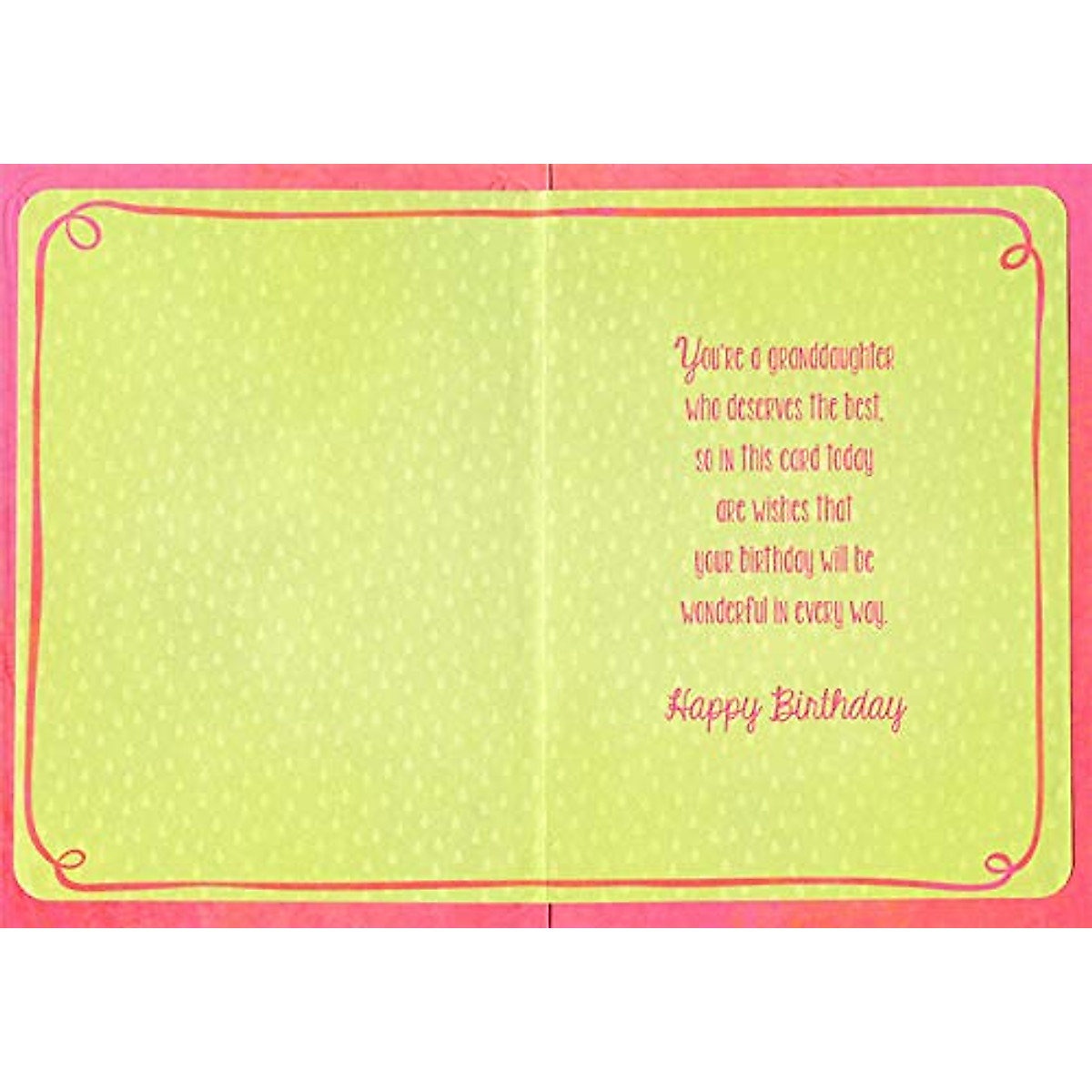 Designer Greetings Cupcake with Tall Sparkling Glitter Candles Birthday Card for Teen/Teenager Granddaughter