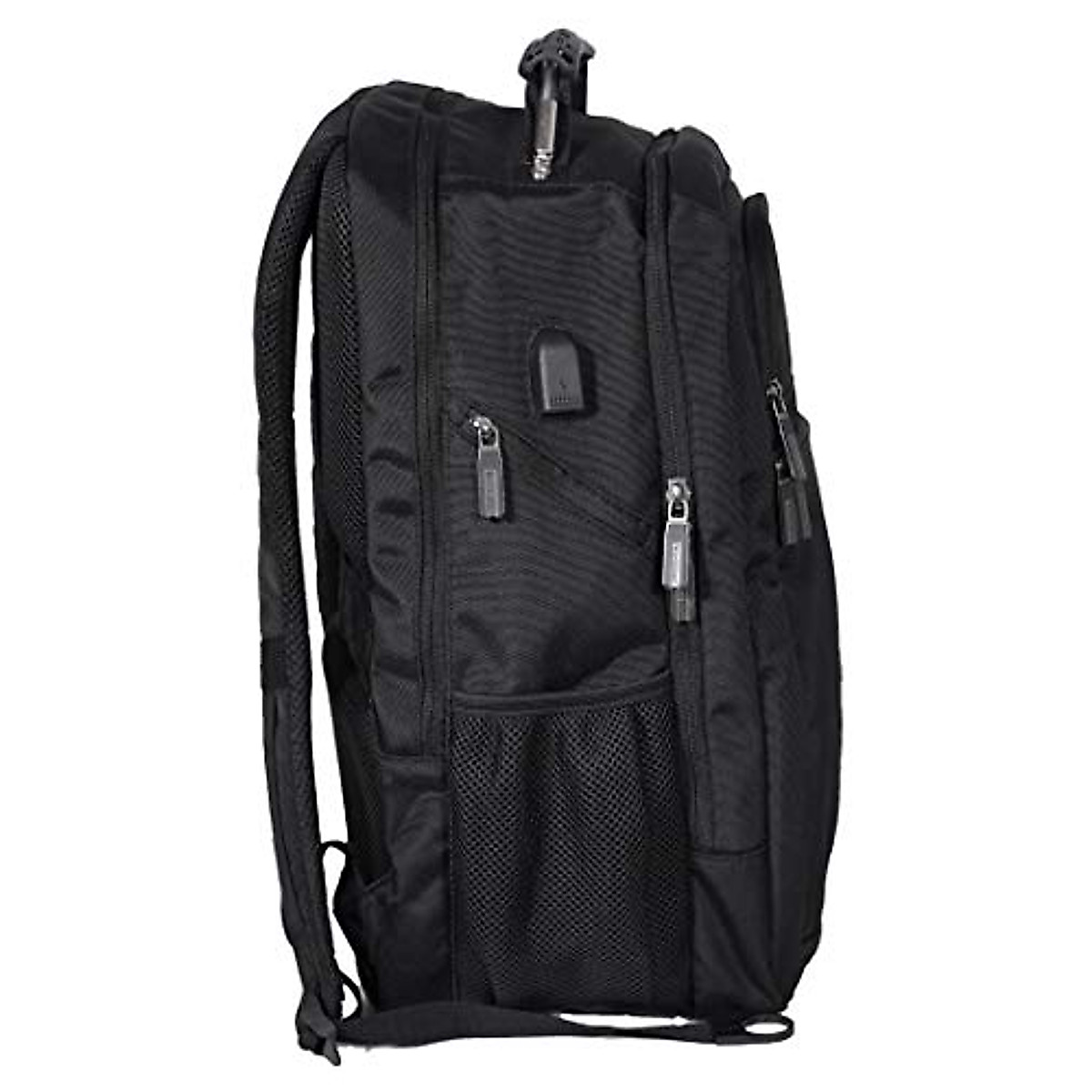 Rockland Professional USB Laptop Backpack, Black, Large