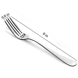 XIKAINUO Dingle Hopper Funny Engraved Stainless Steel Fork, Funny Gift for Kids Little Mermaid Fan, Husband Wife Boyfriend Girlfriend, Best Birthday Valentine Christmas Gift