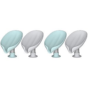 Cabilock 4 Pcs soap drainer Sponge Drying Holder sucker holder drainage soap bathtub soap holder decorative No Drilling soap tray Soap drying Dish abs bracket travel multipurpose