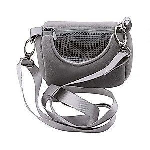 DONGKER Hamster Carrier Bag,Breathable Cylinder Small Animal Warm Outdoor Handbag with Adjustable Strap for Hamster Hedgehog Squirrel