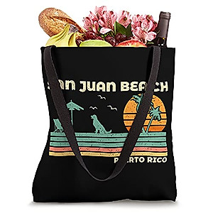 Vintage Retro Family Vacation Puerto Rico San Juan Beach Tote Bag