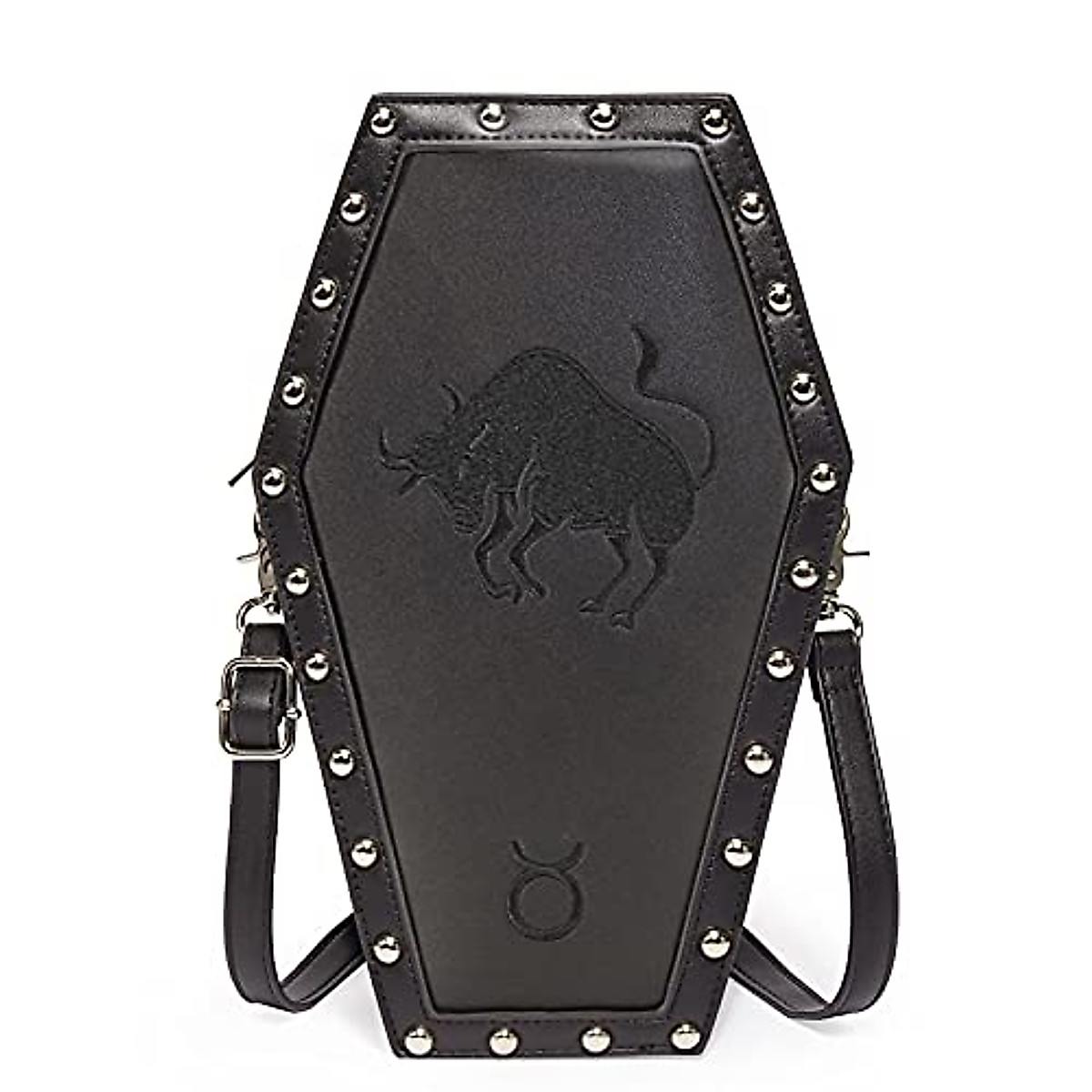 通用 12 Constellation Style Bag Lady Fashion Hand Embroidery Pattern Backpack Steampunk Leather Daypack Outdoor Black Handbags for Women