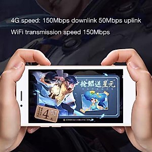 Modem Dongle, 4G LTE Modem, Modem Dongle with SIM Card Slot, TDD FDD Car Mini Router with LED Status Indicator, Up to 10 Associated Users 4G LTE Modem