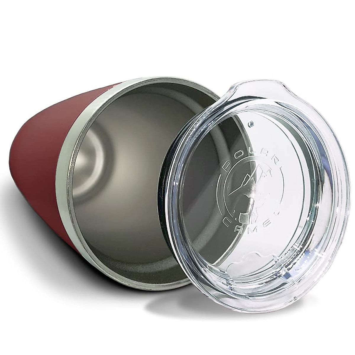 LaserGram 20oz Vacuum Insulated Tumbler Mug, Jet Fuel Only, Personalized Engraving Included (Maroon)