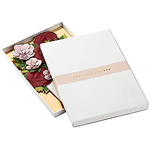 Hallmark Signature Paper Craft Flowers Displayable Bouquet Anniversary Card, Valentines Day Card, Love Card (I Love You)