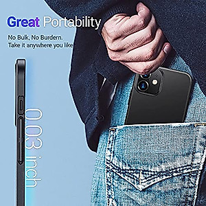 TORRAS Slim Fit iPhone 12 Case/iPhone 12 Pro Case, [Slim Yet Protective][Velvety Feel] Non-Slip Matte for iPhone 12 Slim Case/iPhone 12 Pro Thin Case 6.1 inch 2020, Graphite Black