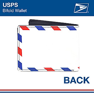 USPS U.S Mail Eagle Logo Bifold Wallet, Slim Wallet in Decorative Tin Case, Multi