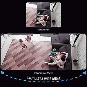 Night Owl 1080p AC Powered Panoramic Wi-Fi IP Indoor/Outdoor Camera with a 140° Ultra Wide Angle View, 2-Way Audio, Built-in Spotlight, Motion Detection, and Remote Viewing Mobile App