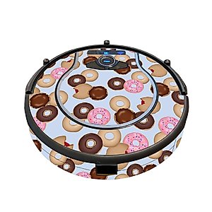 MightySkins Skin Compatible with Shark Ion Robot 750 Vacuum Minimal Coverage - Donut Binge | Protective, Durable, and Unique Vinyl wrap Cover | Easy to Apply, Remove | Made in The USA