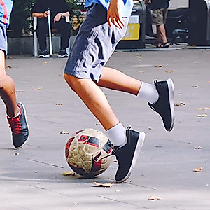 BOOPH 12 Pairs Boy Girl Athletic Crew Socks Toddler Sport Socks 4-6 Years Multi1