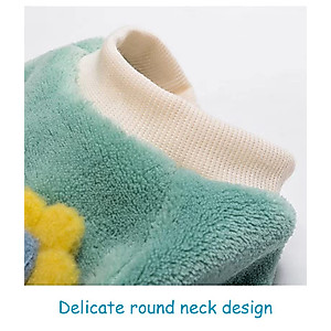 Dog Clothes, Pet Clothes, Soft Thickened Warm Puppy Clothes, Suitable for Autumn and Winter, Suitable for Small Dogs and Cats, Blue (Medium)