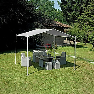 Patio Paradise 20' x 40' Straight Edge Sun Shade Sail, Light Gray Rectangle Outdoor Shade Cloth Pergola Cover UV Block Fabric - Custom 3 Year Warrenty