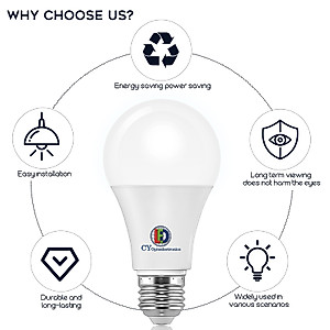 Generic LED E27 12W 6000K Motion Sensor Light Bulb, White, E2712WCRDK