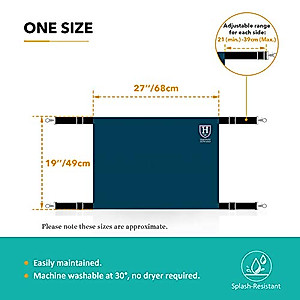 Harrison Howard Horses Stall Guard with Adjustable Straps and Sturdy Spring Hooks Included Aisle Guard for Horses-Red