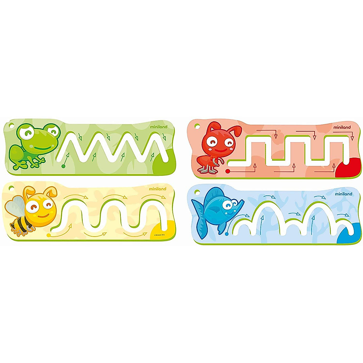 Miniland Educational - Pre-Writing Basic Patterns Stencils