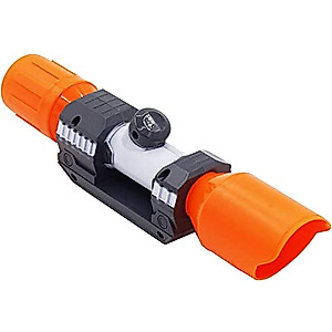 Xximuim Scope Sight for Nerf Gun,Plastic Kids Gift Tactical Scope Sight Attachment with Reticle Targeting Accessory for Modify Toy Gun(Orange)