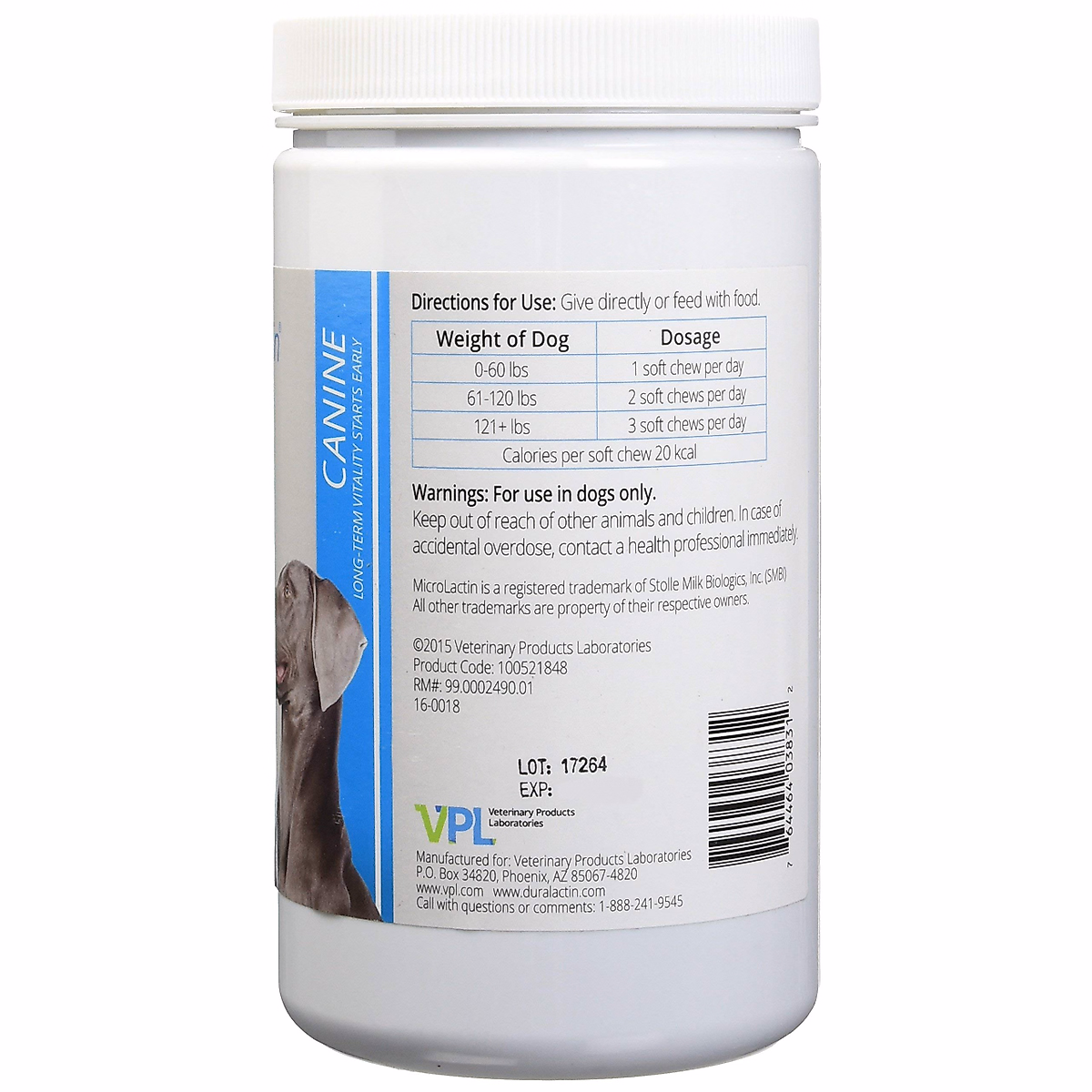 Duralactin Canine (Long Term Inflammation Support) - 90 Soft Chews, 90 count