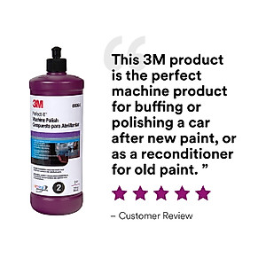 3M Perfect-It Machine Polish (06064) – For Paint and Gelcoat on Cars, Boats, Trucks and RVs – 8 ounces, White
