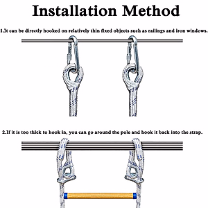 Safety Ladder,Fire Escape Ladder for Home Climbing Fire Escape and Balcony, Reusable Emergency Rope Ladder Weight Capacity up to 450Kg/a/8M