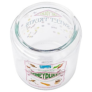 Silver Buffalo Harry Potter Honeydukes Treats Glass Jar with Lid, 6 Inches