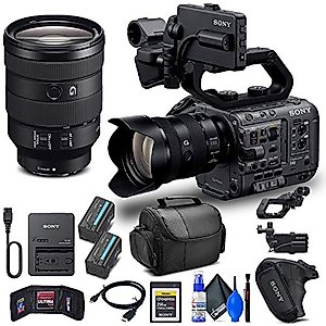 Sony FX6 Digital Cinema Camera Kit with 24-105mm Lens (ILME-FX6VK) + Sony 80GB Cfexpress Card + BP-U35 Battery + Pro Case + Deluxe Cleaning Set + HDMI Cable + Memory Card Wallet + More (Renewed)