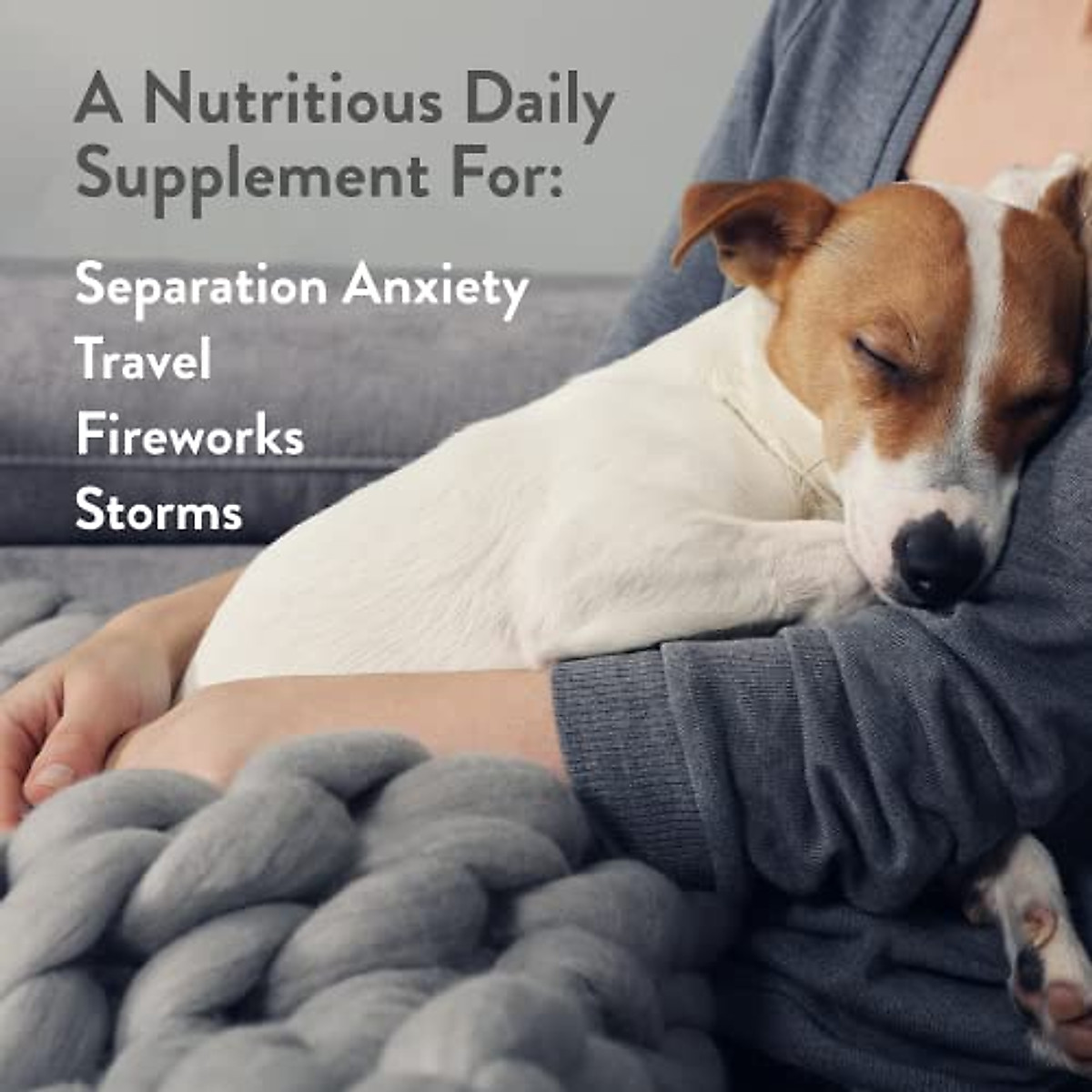 Green Gruff Calming Chews for Dogs - Organic Calming Dog Supplement - Veterinarian Approved - Dog Calming Treats to Relieve Stress, Separation, Storms, Fireworks, Travel - 24 Chews