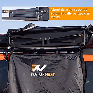 Leadwin Naturnest Car Side Tent, Pop Up Camping Privacy Shower Tent, LED Light Strip, Waterproof, UV Protection