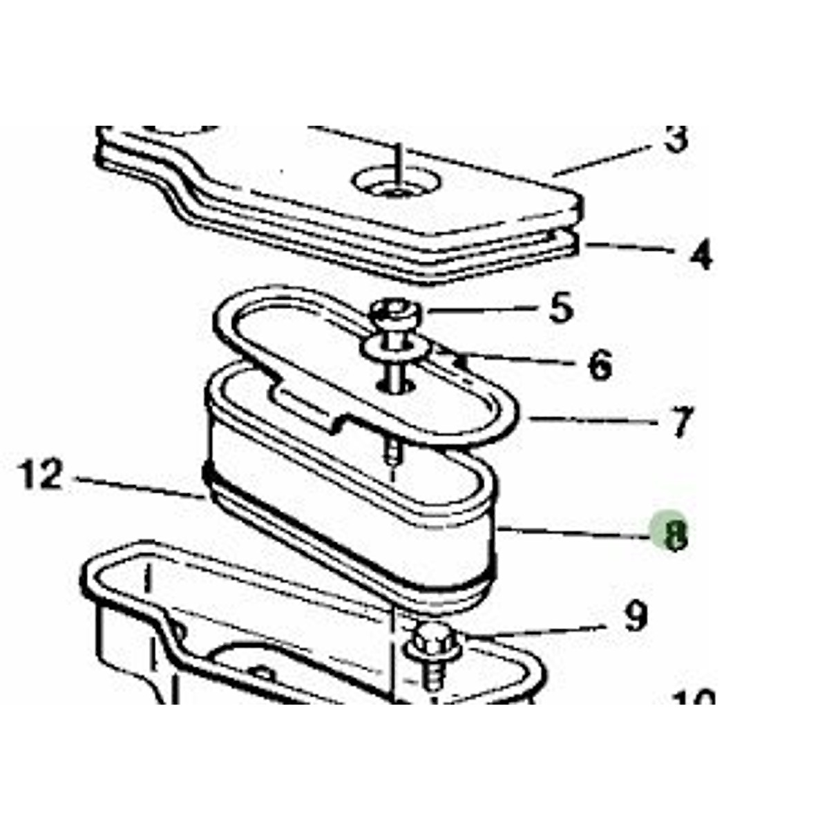John Deere Original Equipment Filter Element #AM37816