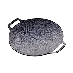 TULGIGS Aluminum Casting Camping Griddle Non-stick Coating Mini BBQ Plate (M)