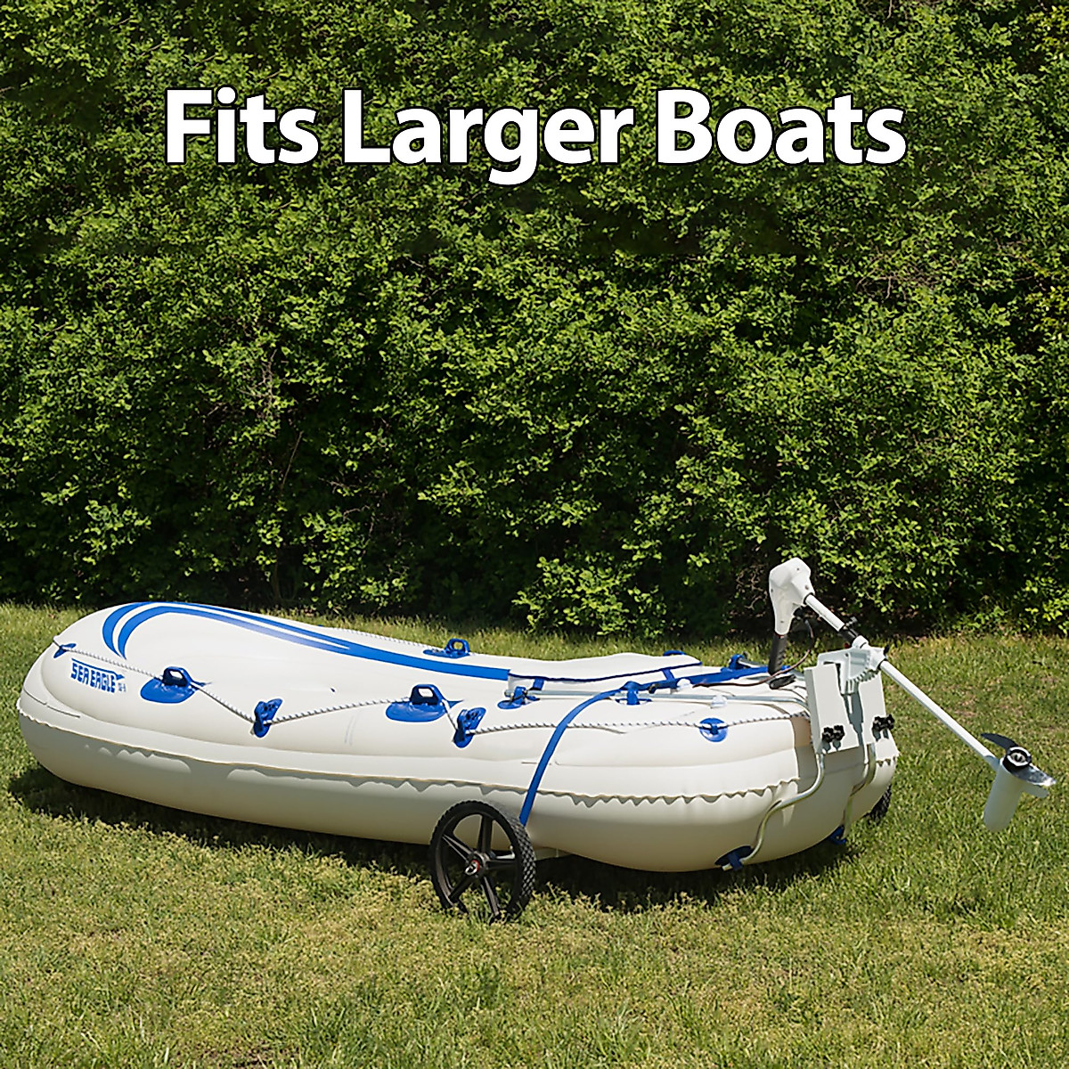 Sea Eagle EZ Cart - Chart Wheel System for Boats and Kayaks (Wide EZ Cart)