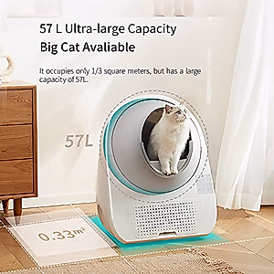 Catlink Self-Cleaning Cat Litter Box, with Stair, APP Control, Double Odor Removal, Health Report, Extra Large, Smart Cat Litter Box for Multiple Cats (Luxury Pro)