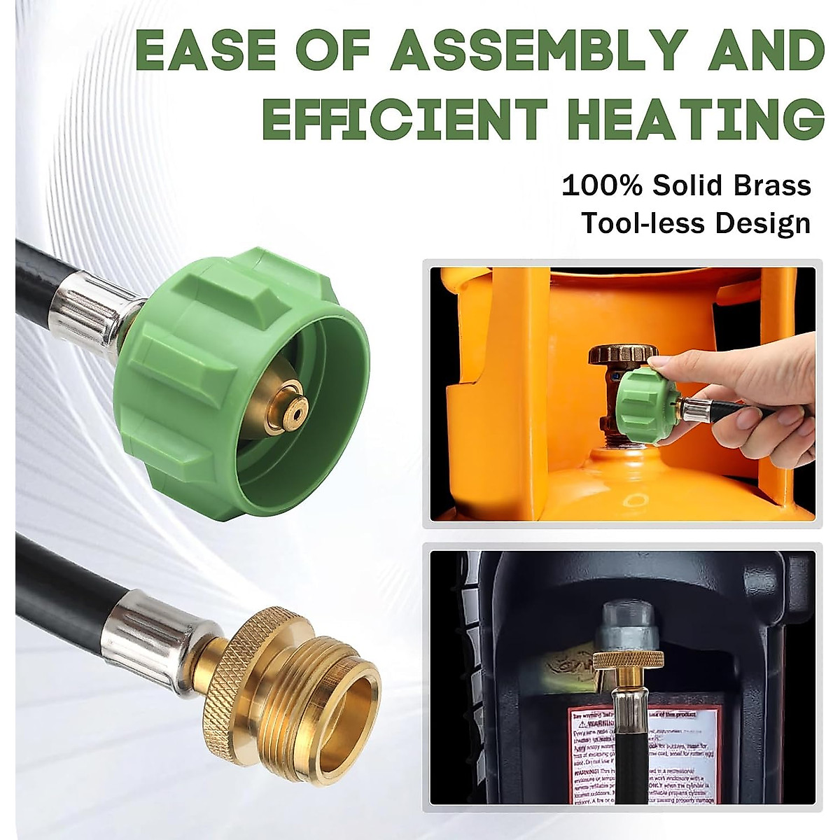 1 lb to 20 lb Propane Adapter Hose & Griddle Regulator Replacement for Blackstone 17" & 22" Propane Griddle Table Top Charbroil 19952085 Tabletop Pit Boss PB336GS Griddle Regulator and Hose Parts