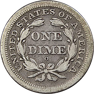 1849 O Seated Liberty Dime VF Very Fine 90% Silver 10c SKU:I911